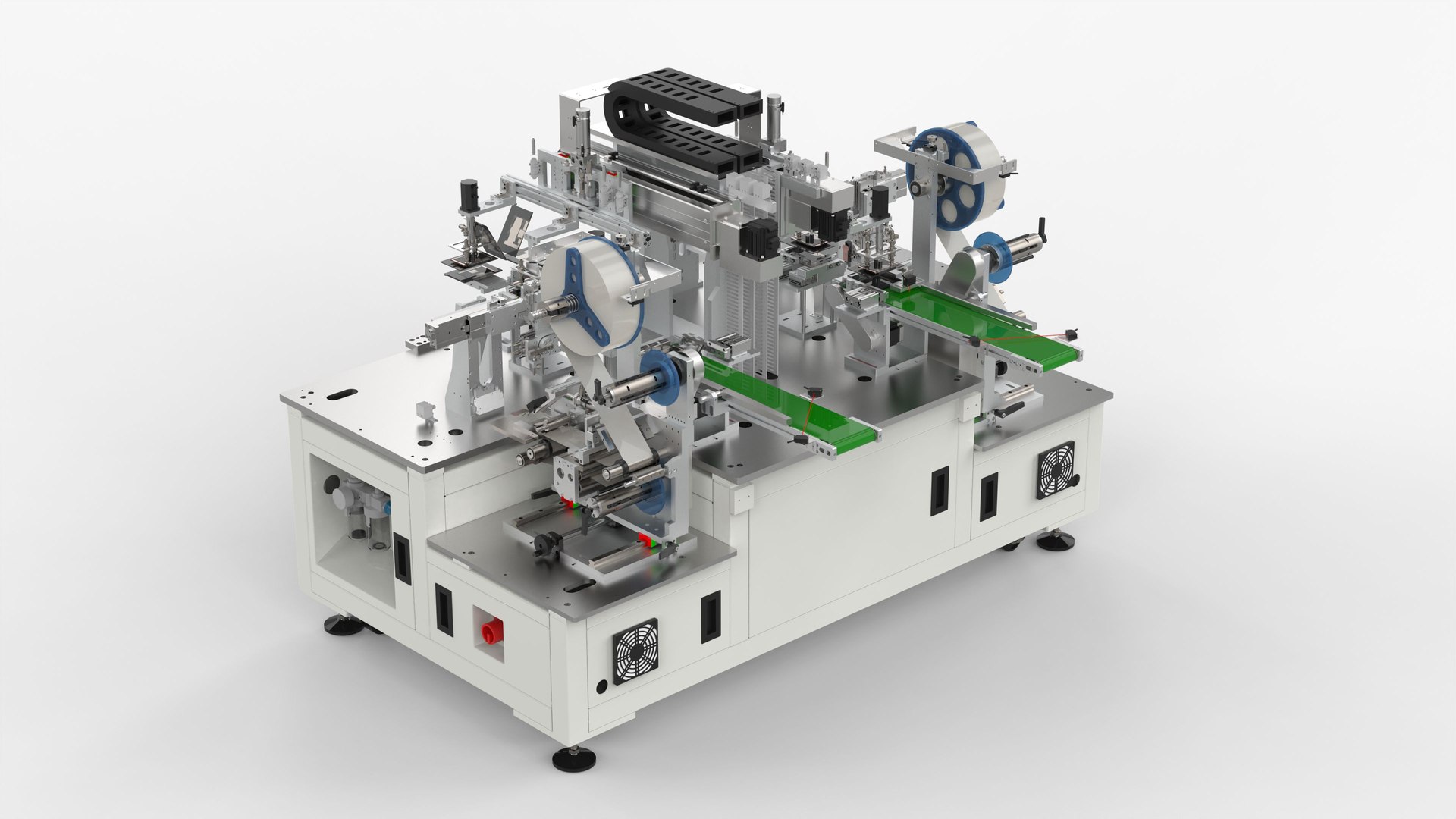 3D Automatic Double Station Sticker Handle Tape Machine - TurboSquid ...