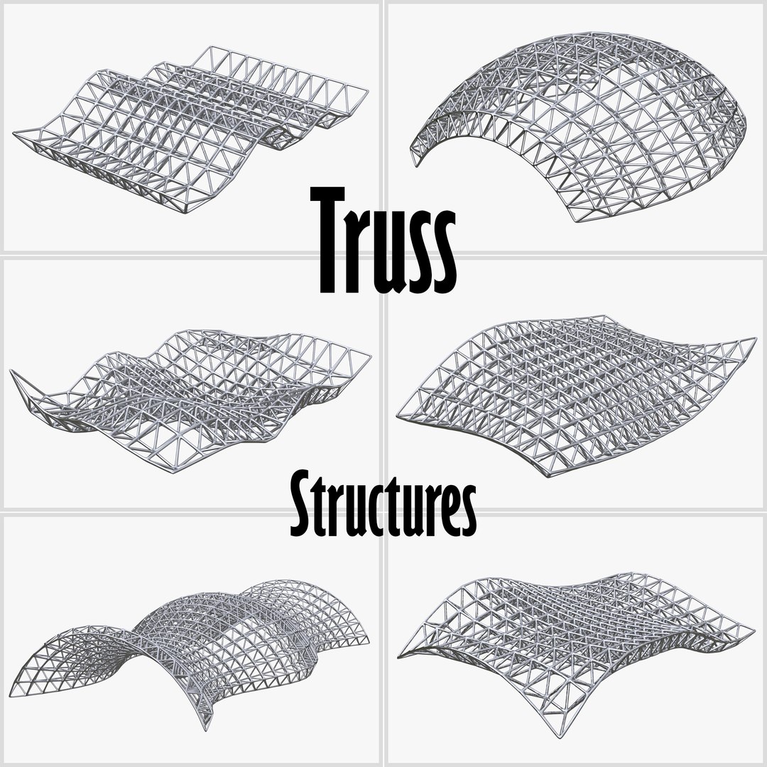 3D Fantasy Truss Structures Set - TurboSquid 2356499