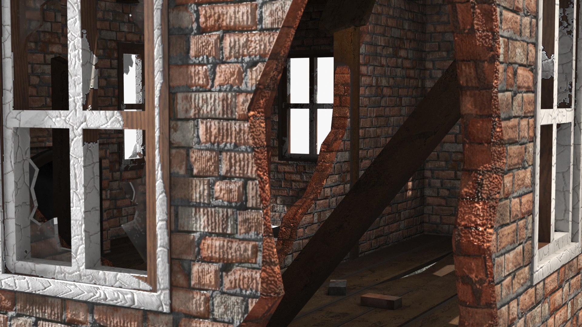 3D Zombie Chasing Survivor Woman - TurboSquid 2354720