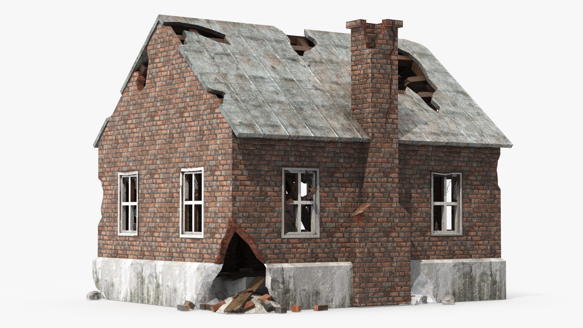 3D Zombie Chasing Survivor Woman - TurboSquid 2354720