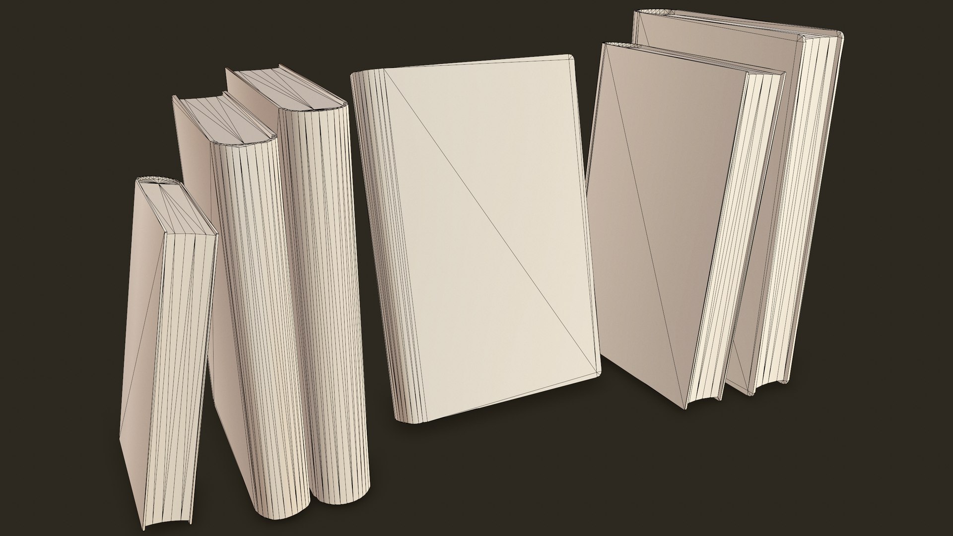 Old Books - PBR Game Ready 3D - TurboSquid 1996167