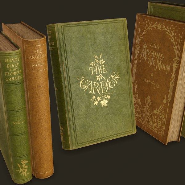 Old Books - PBR Game Ready 3D - TurboSquid 1996167