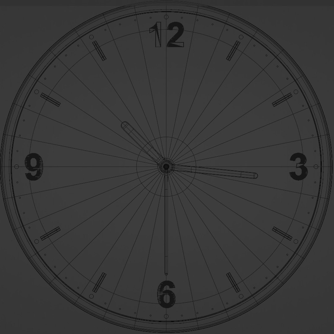 3D Simple Clock - TurboSquid 2017658