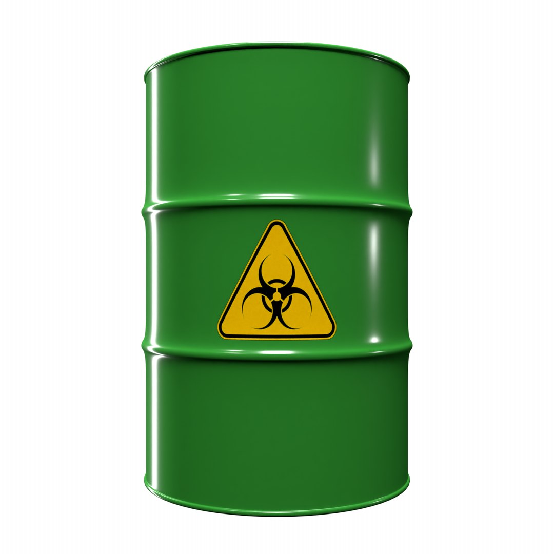 Clean Green Barrel Model - TurboSquid 1547550