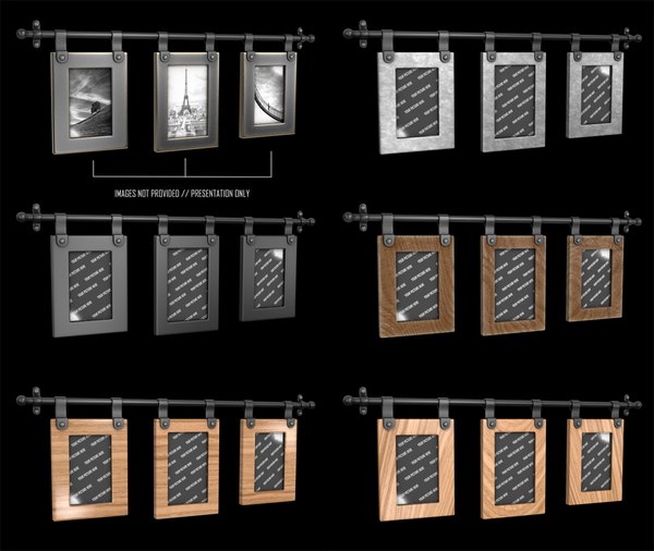 3d wall mounted picture frame model