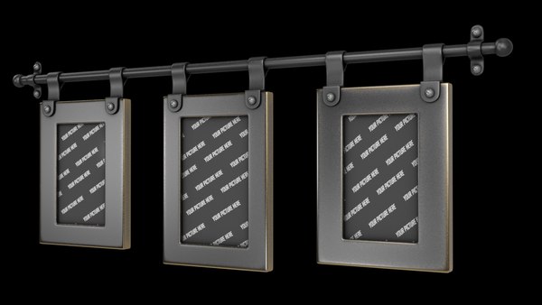 3d wall mounted picture frame model