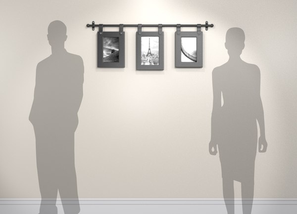 3d wall mounted picture frame model