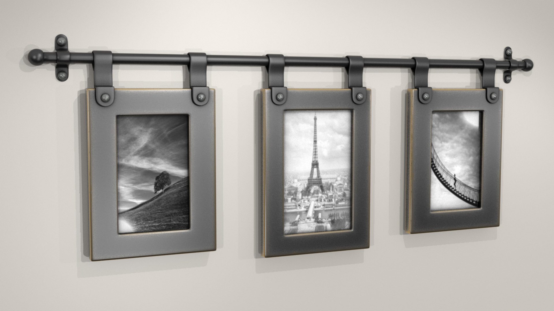 3d wall mounted picture frame model