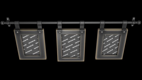 3d wall mounted picture frame model