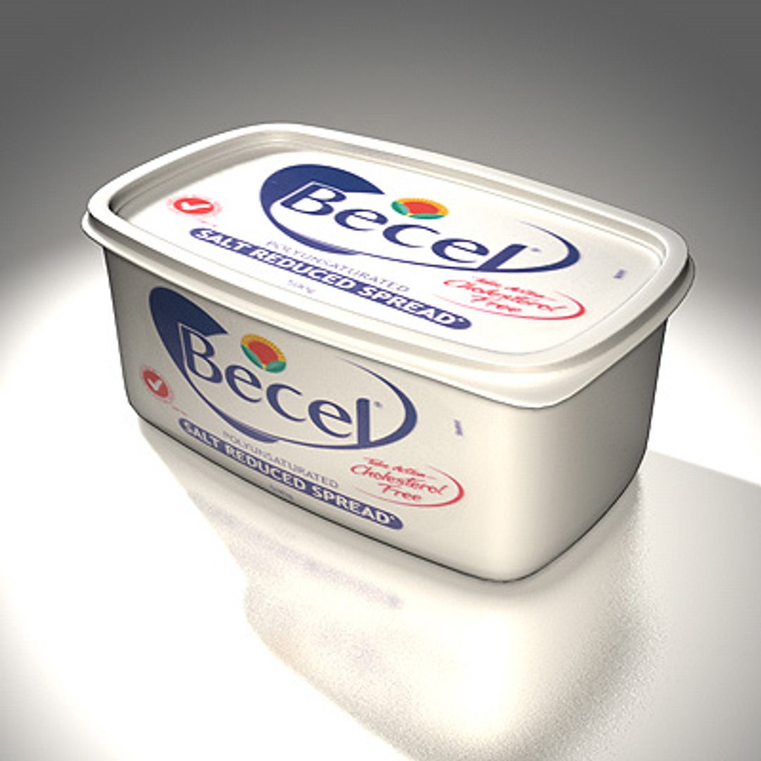 margarine box 3d model