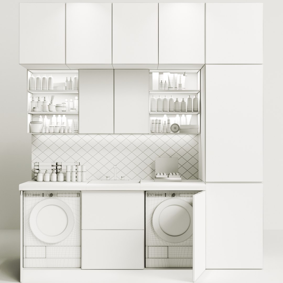 3D Model Laundry Room 9 - TurboSquid 1888199