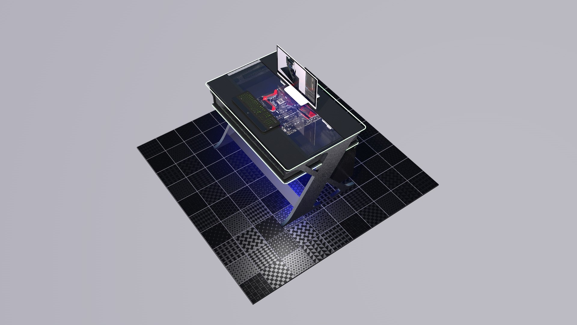 3D Gaming Table CPU Model - TurboSquid 1727696