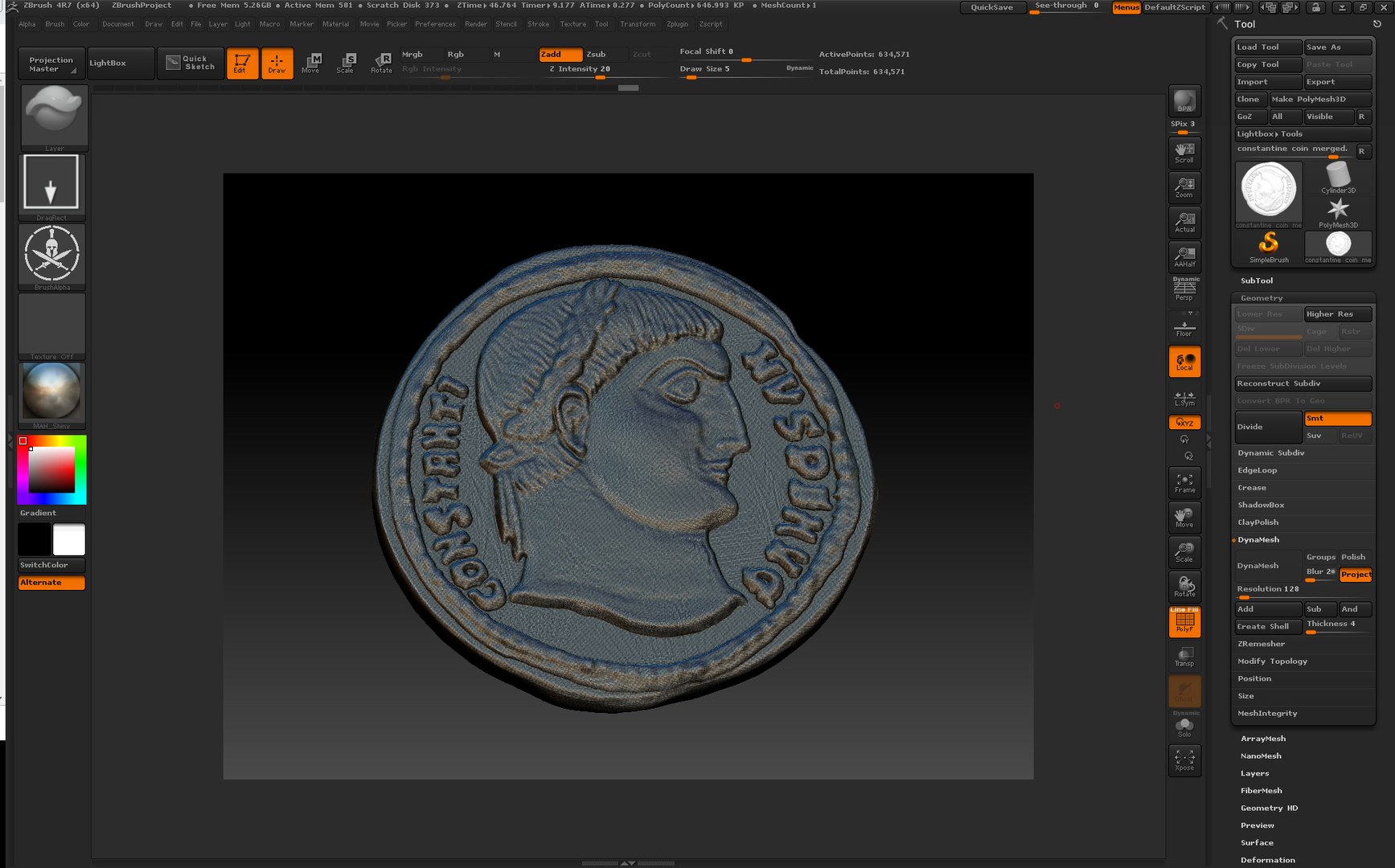 Hight print coin 3D model - TurboSquid 1367967