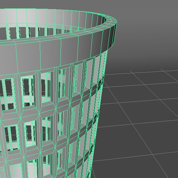 3d model garbage bin