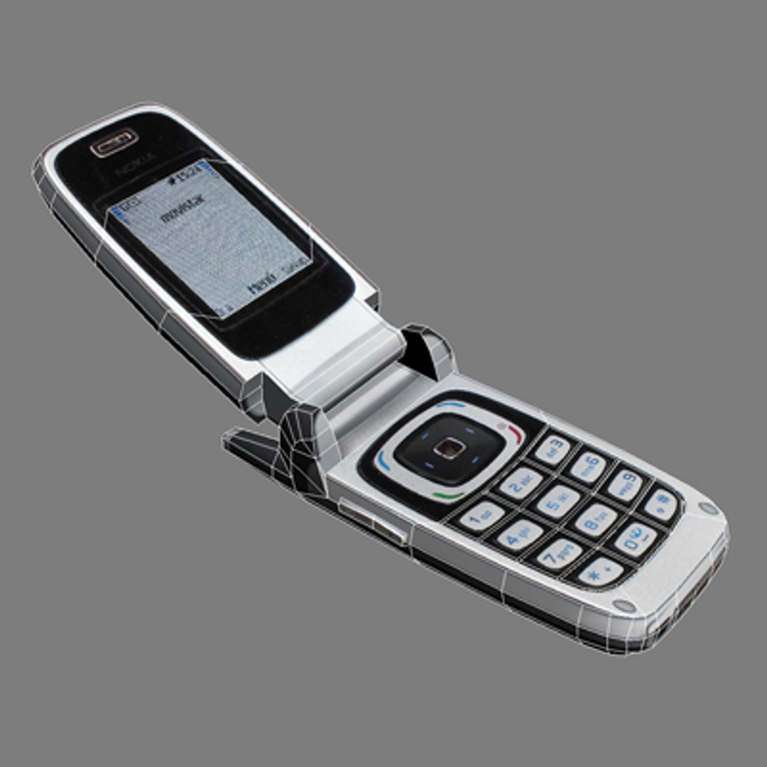 3d Nokia 6103 Cell Phone Model