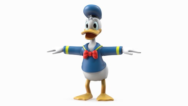 modelo 3d Personaje de Disney Pato Donald preparado para Maya ...