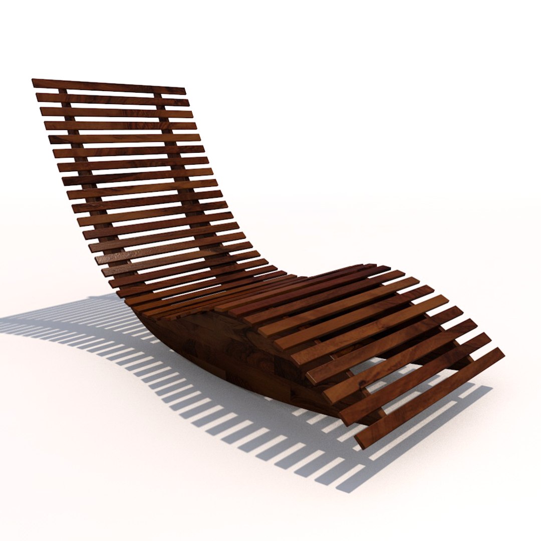 sun lounger - rocker 3d 3ds