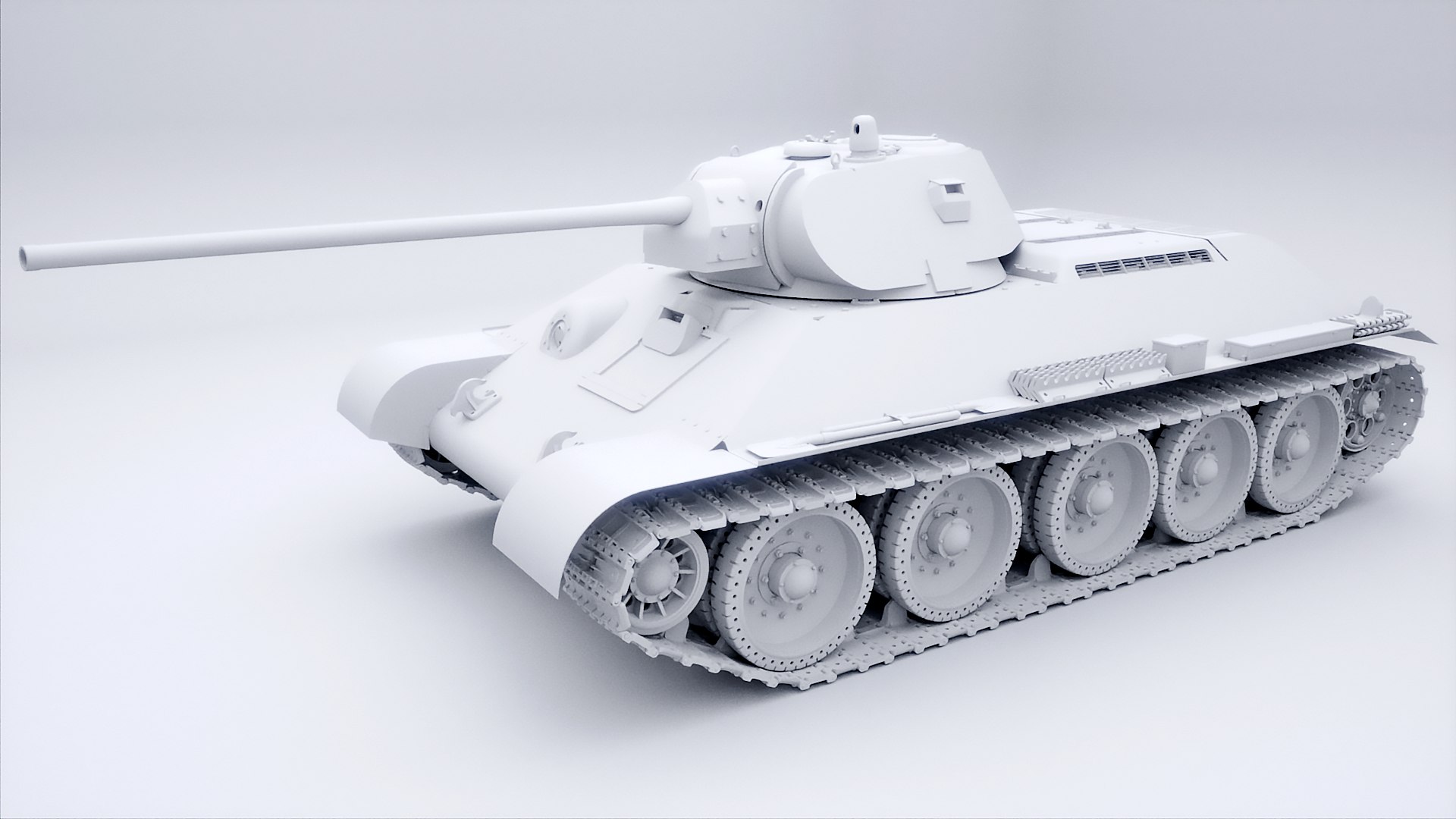 T-34 - WW2 Soviet Medium Tank Model - TurboSquid 2353420