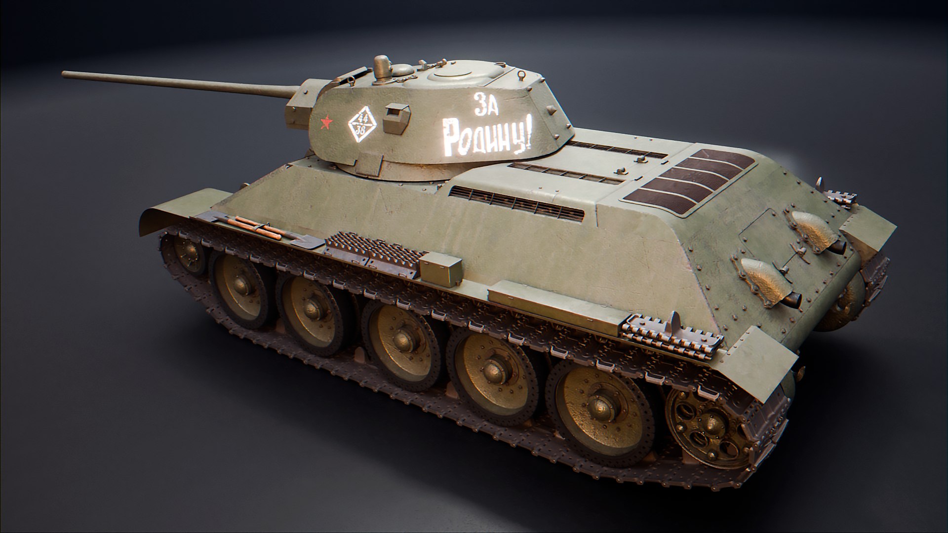 T-34 - WW2 Soviet Medium Tank Model - TurboSquid 2353420