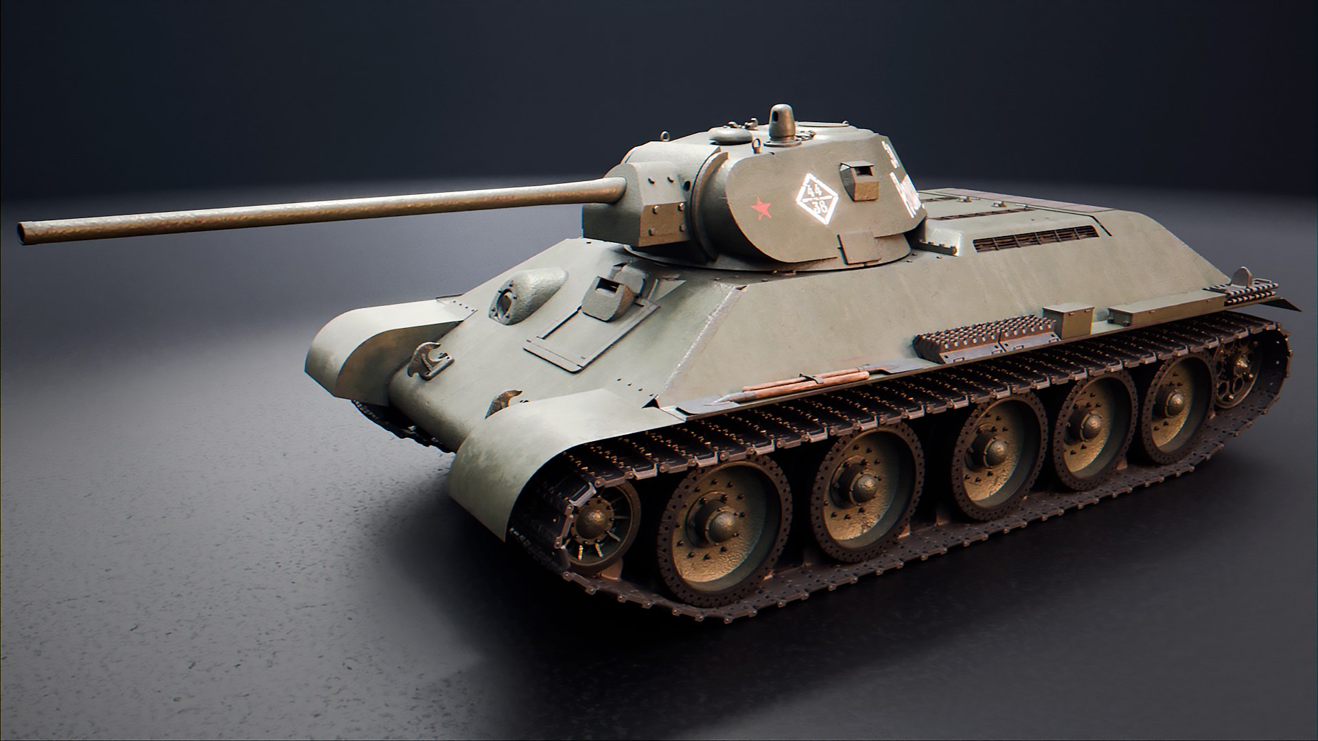 T-34 - WW2 Soviet Medium Tank Model - TurboSquid 2353420