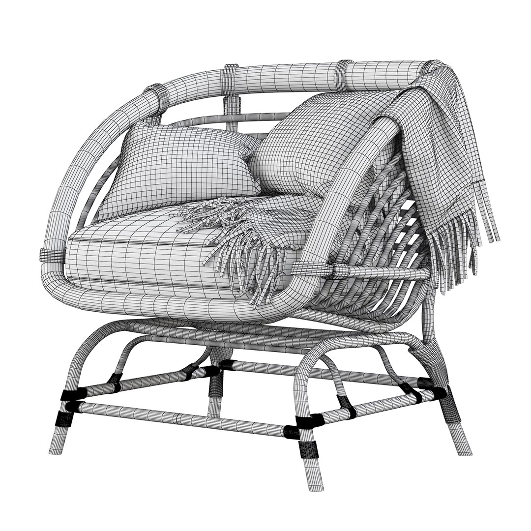 IKEA BUSKBO Armchair 3D Model - TurboSquid 1755556