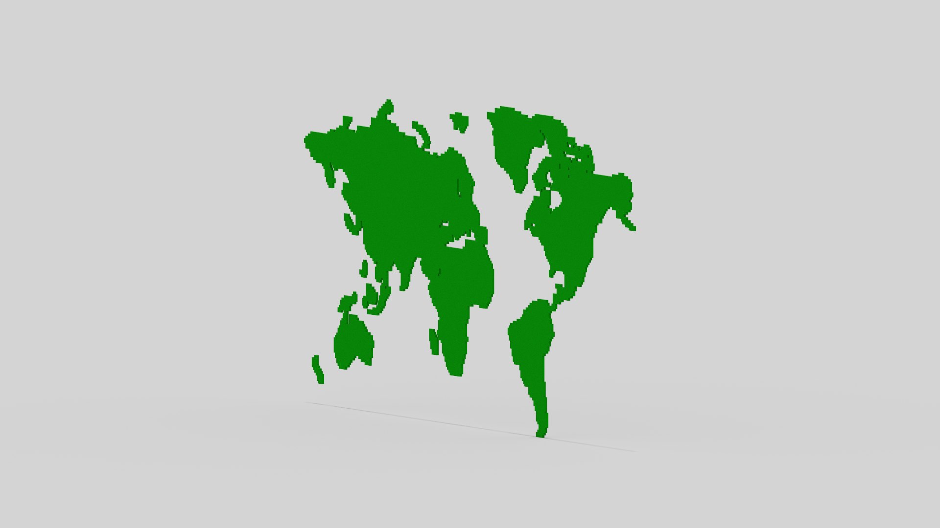 3D Pixel World Map Model - TurboSquid 2068981