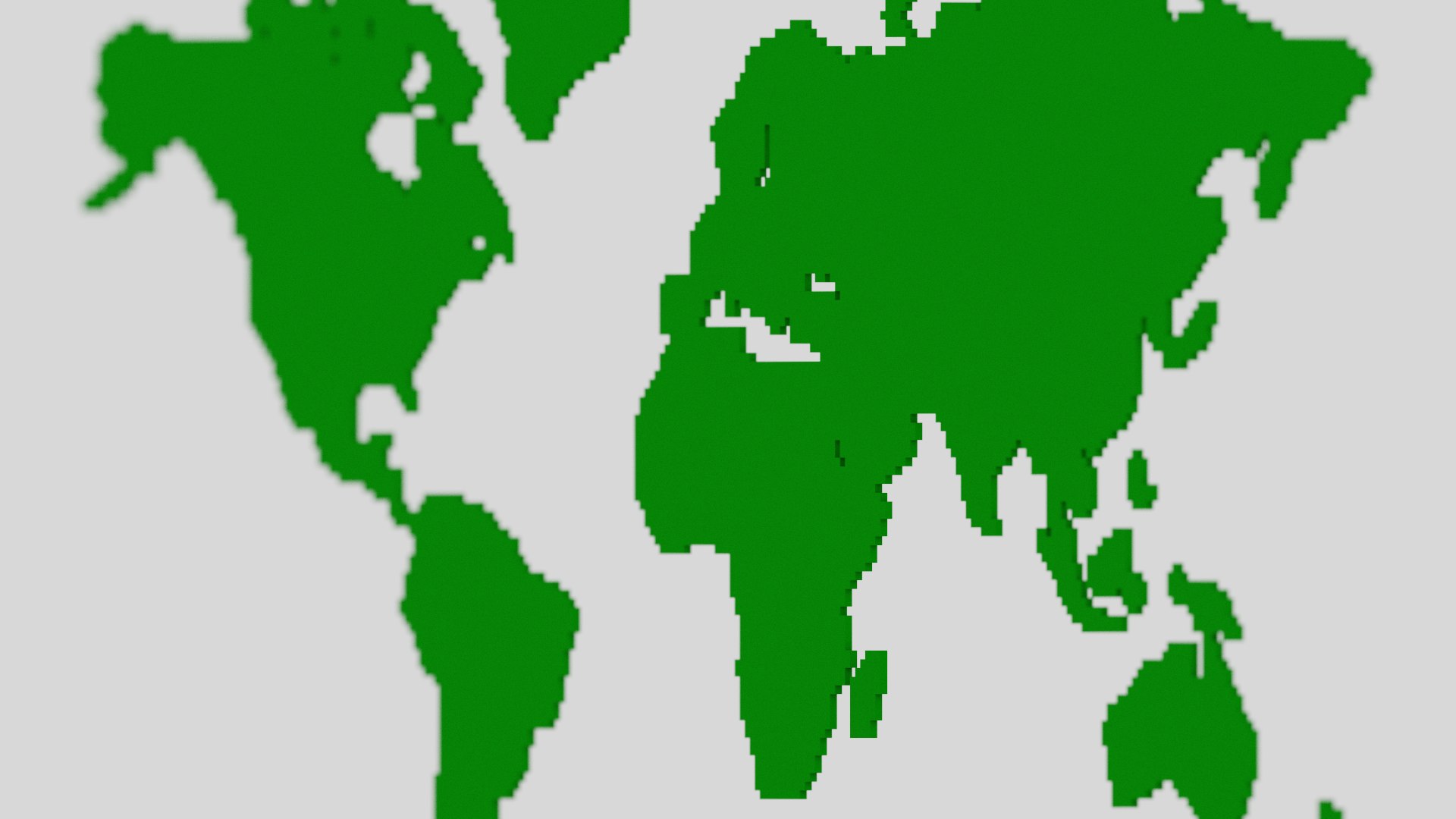 3D Pixel World Map Model - TurboSquid 2068981