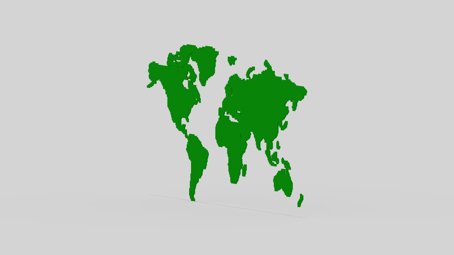 3D Pixel World Map Model - TurboSquid 2068981