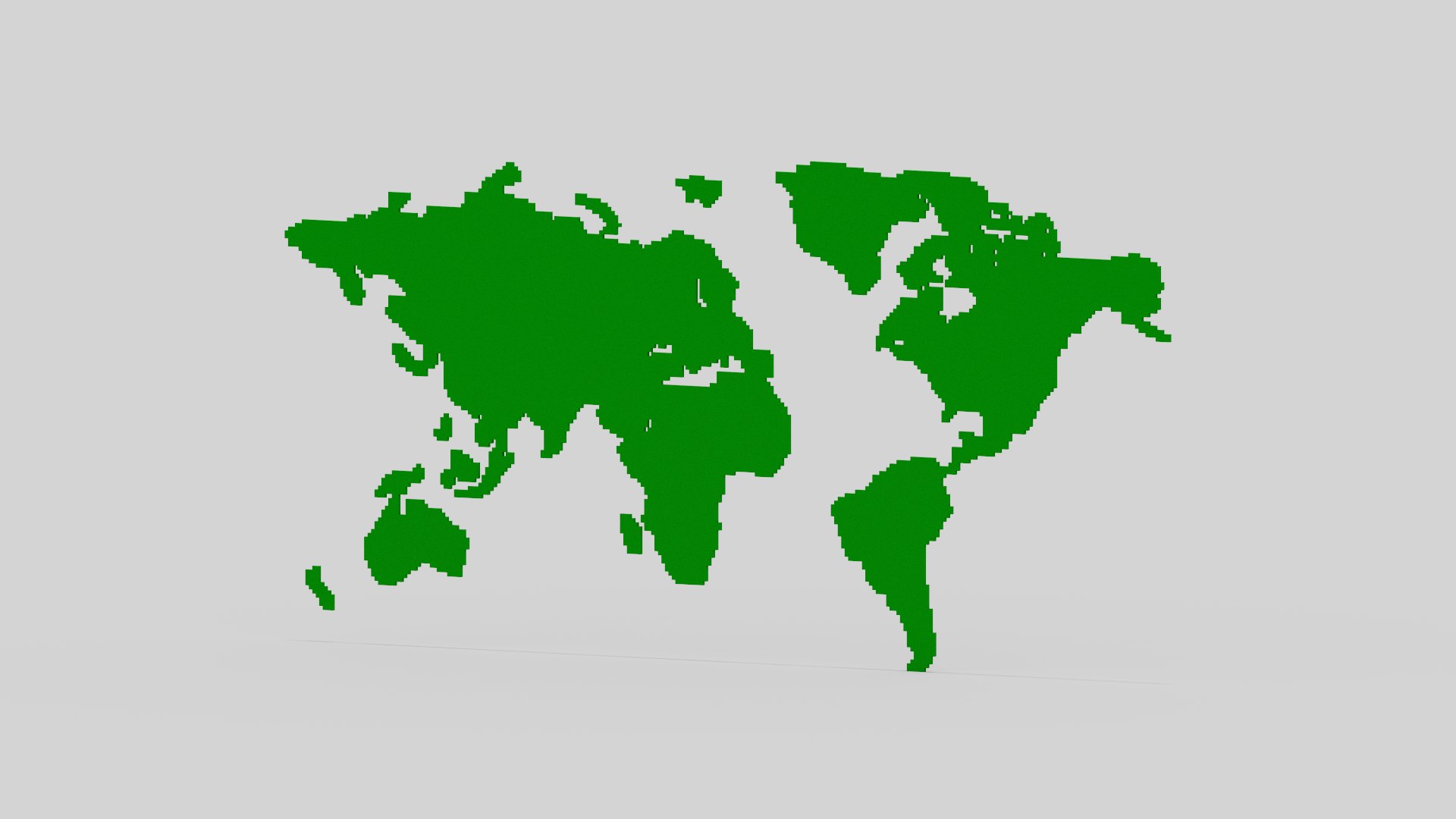 3D Pixel World Map Model - TurboSquid 2068981