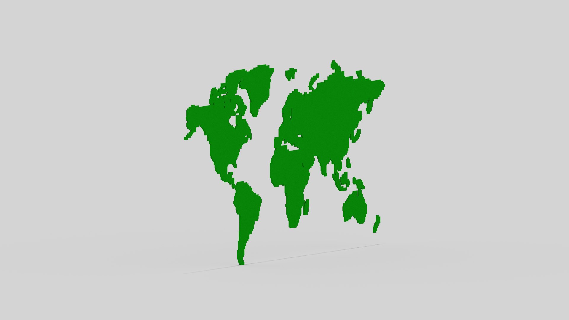 3D Pixel World Map Model - TurboSquid 2068981