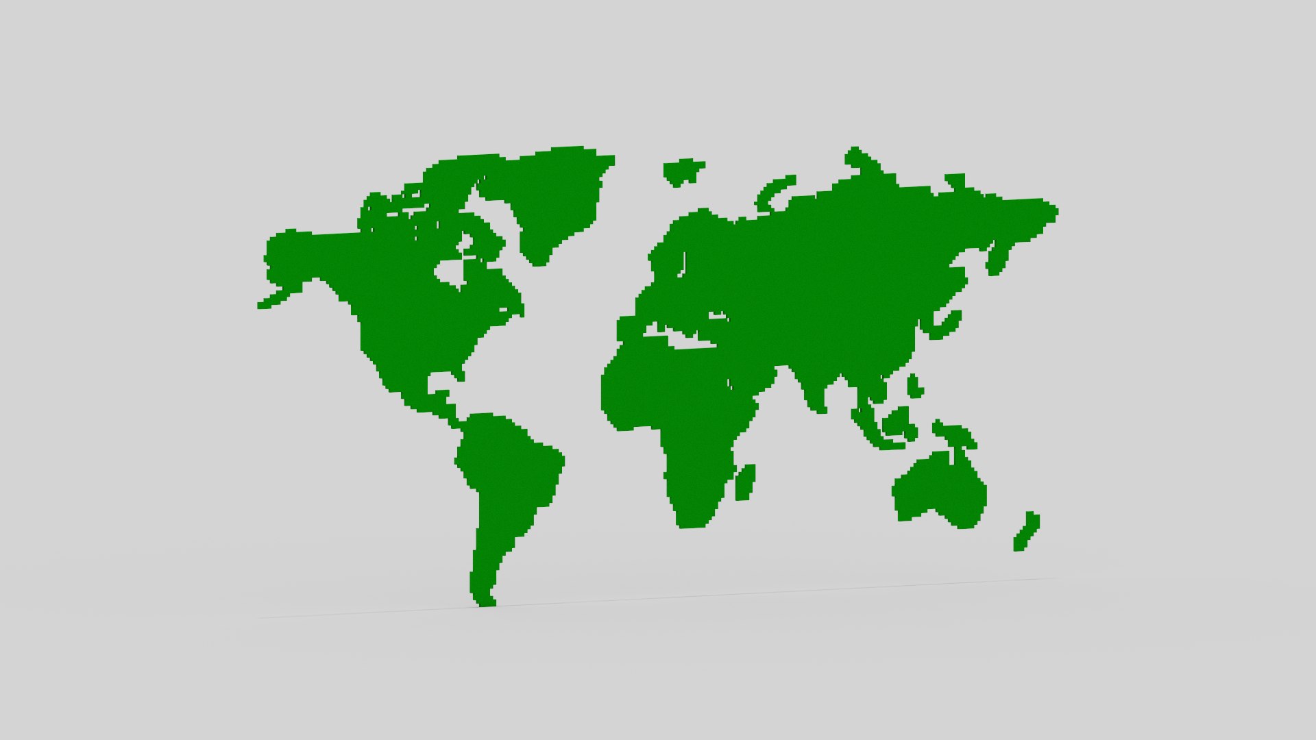 3D Pixel World Map Model - TurboSquid 2068981