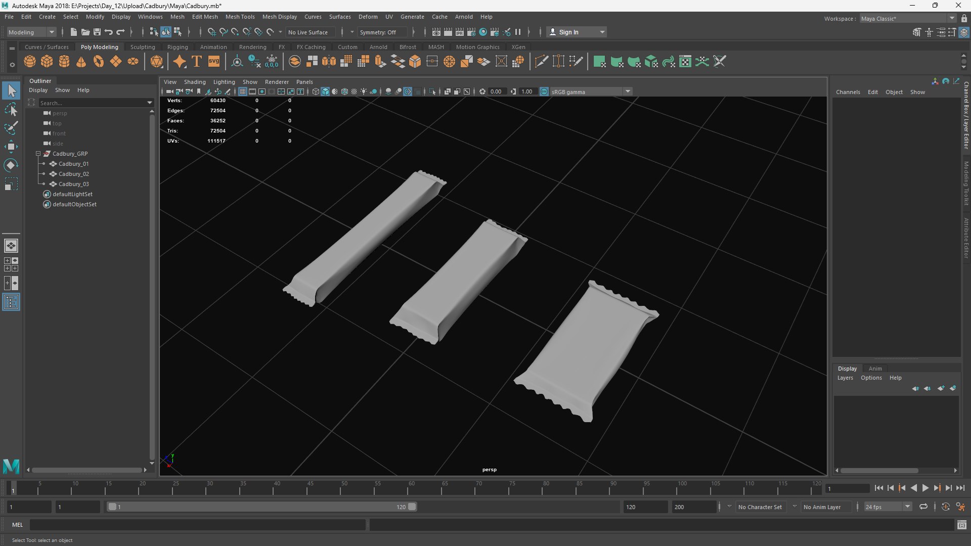 3D Cadbury Model - TurboSquid 2284470