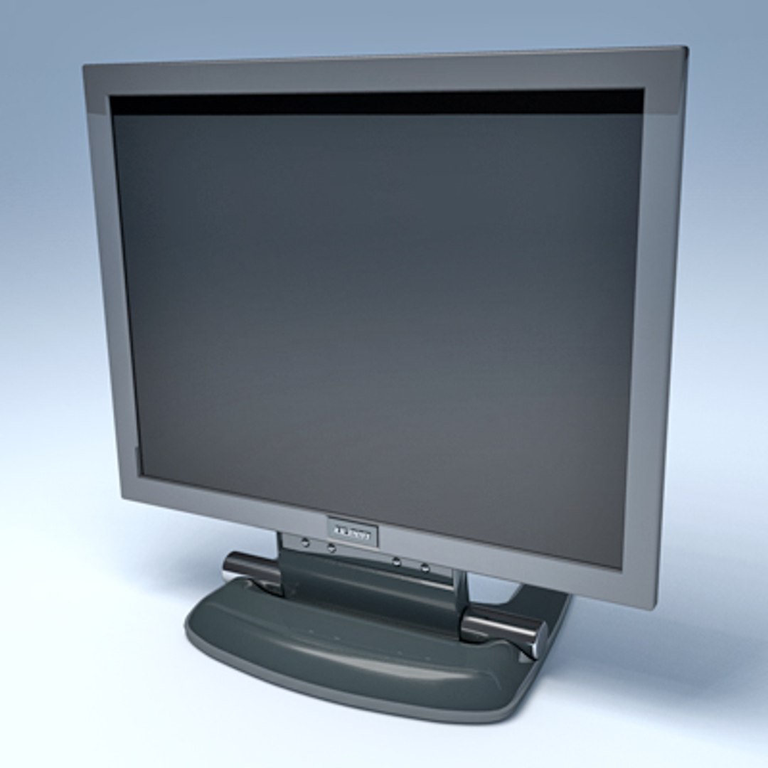 flat panel monitor 3d model