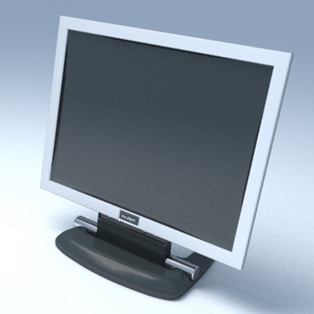 flat panel monitor 3d model