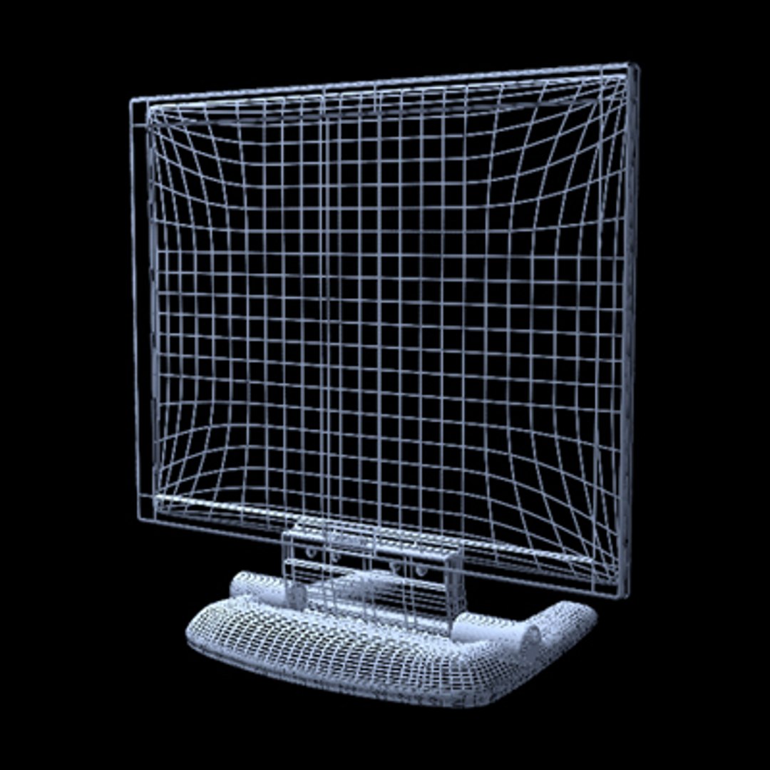 flat panel monitor 3d model