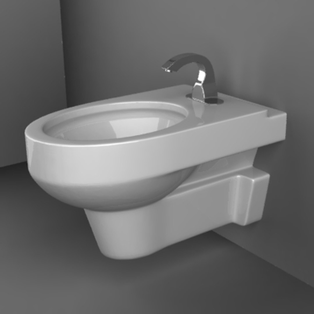 3d toilets bidets model