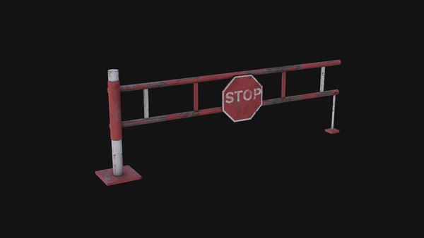 modelo 3d Puerta de bloqueo de carreteras - TurboSquid 2177024