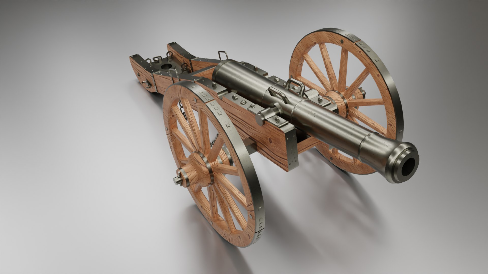 Old Medieval Artillery Cannon Model - TurboSquid 1920021