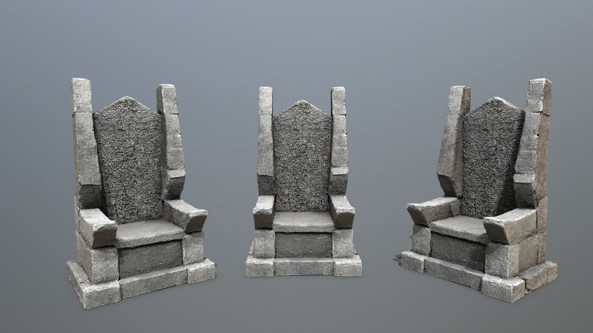 3D Model Stone Throne - TurboSquid 2261043