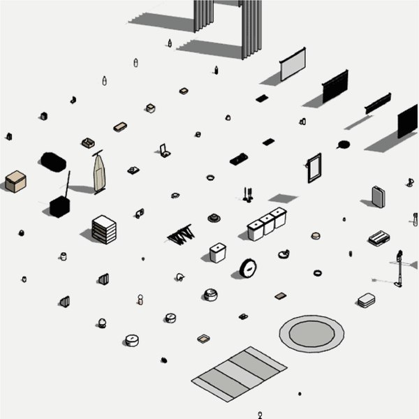 modelo 3d Decoración - Pack de familias revit - TurboSquid 2151421