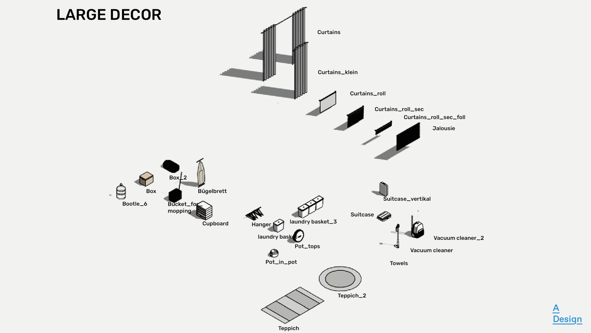 Decor - Pack Of Revit Families Model - TurboSquid 2151421