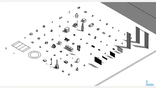 modelo 3d Decoración - Pack de familias revit - TurboSquid 2151421