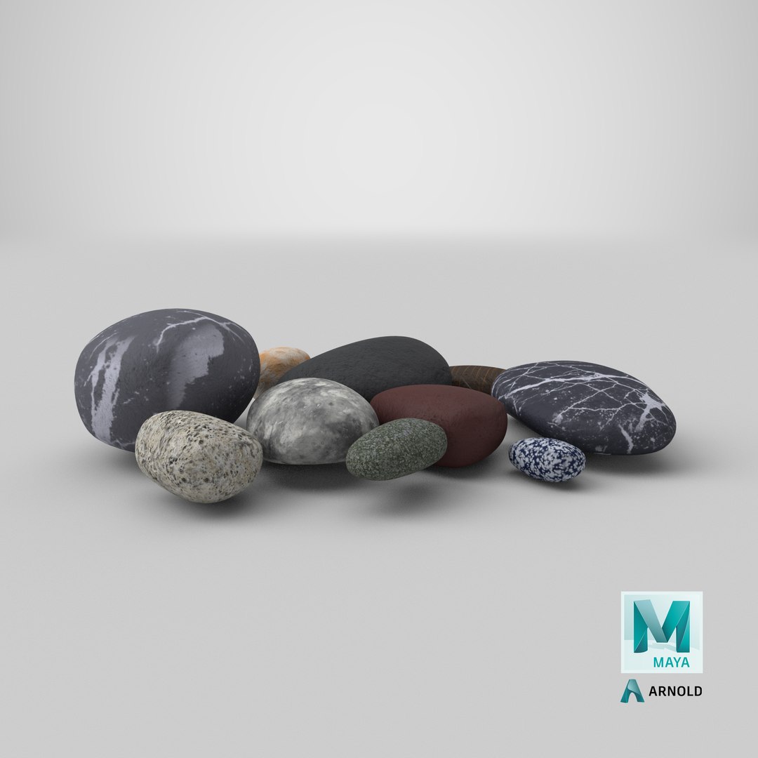 3D pebbles set - TurboSquid 1584938