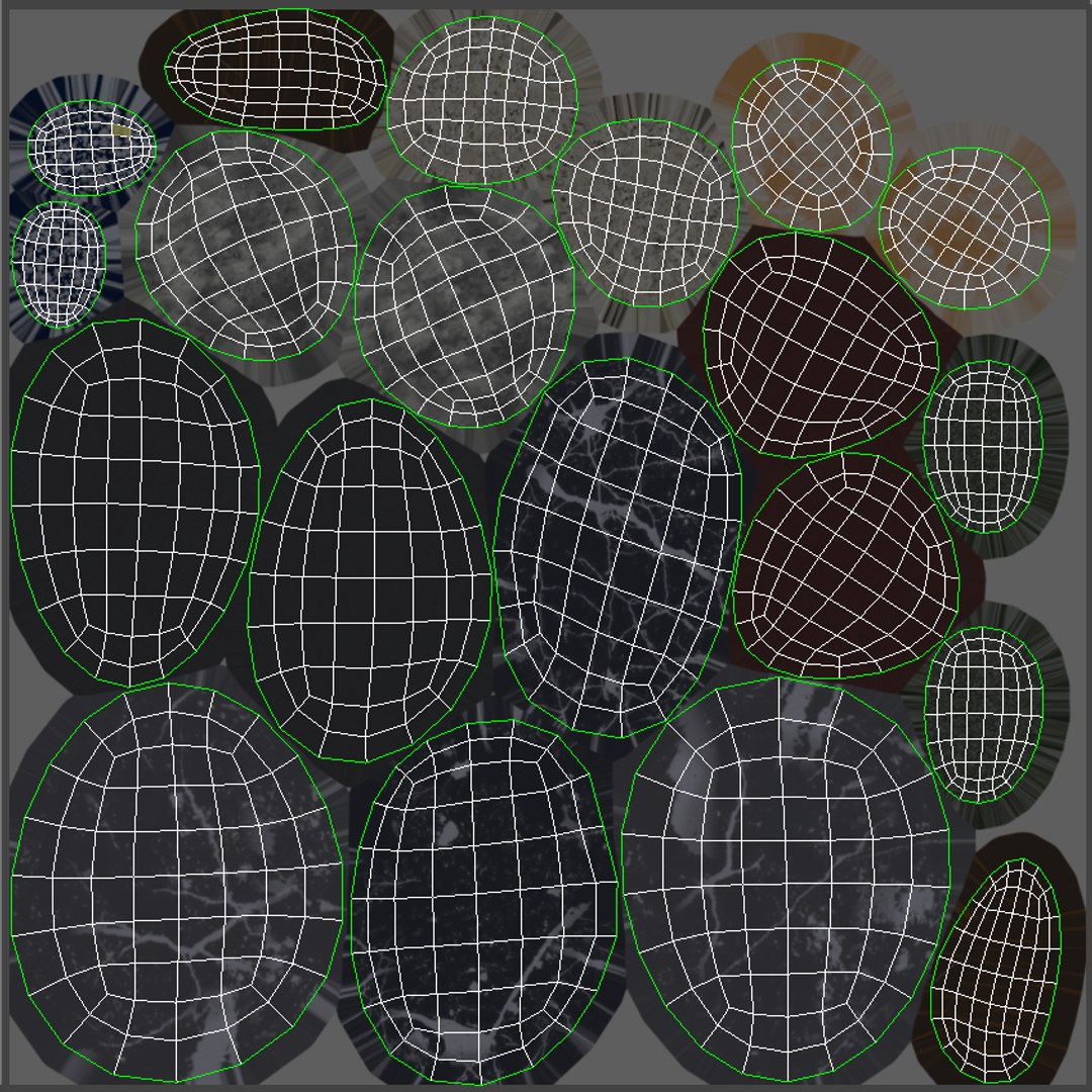3D Pebbles Set - TurboSquid 1584938