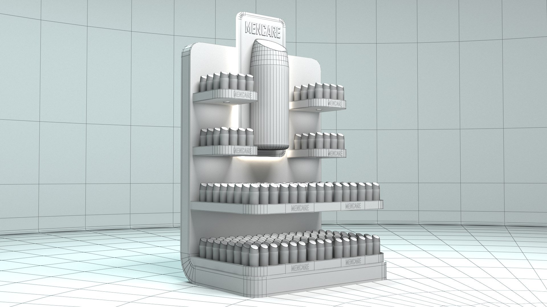 3D Supermarket Product Shelf - TurboSquid 2170428
