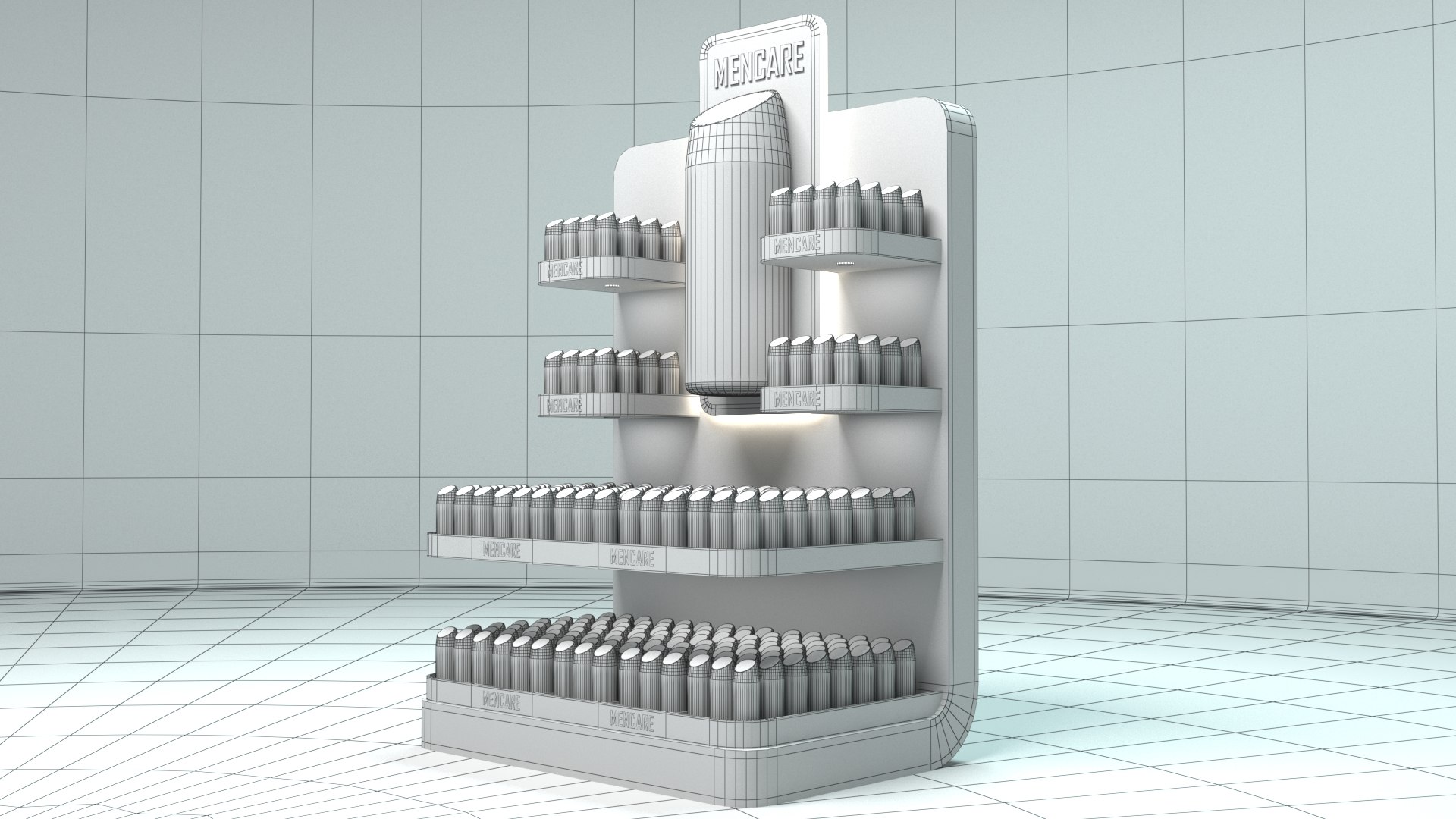3D Supermarket Product Shelf - TurboSquid 2170428