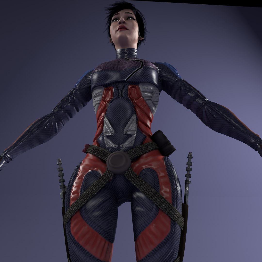 Action Woman Character 3D Model - TurboSquid 1593047