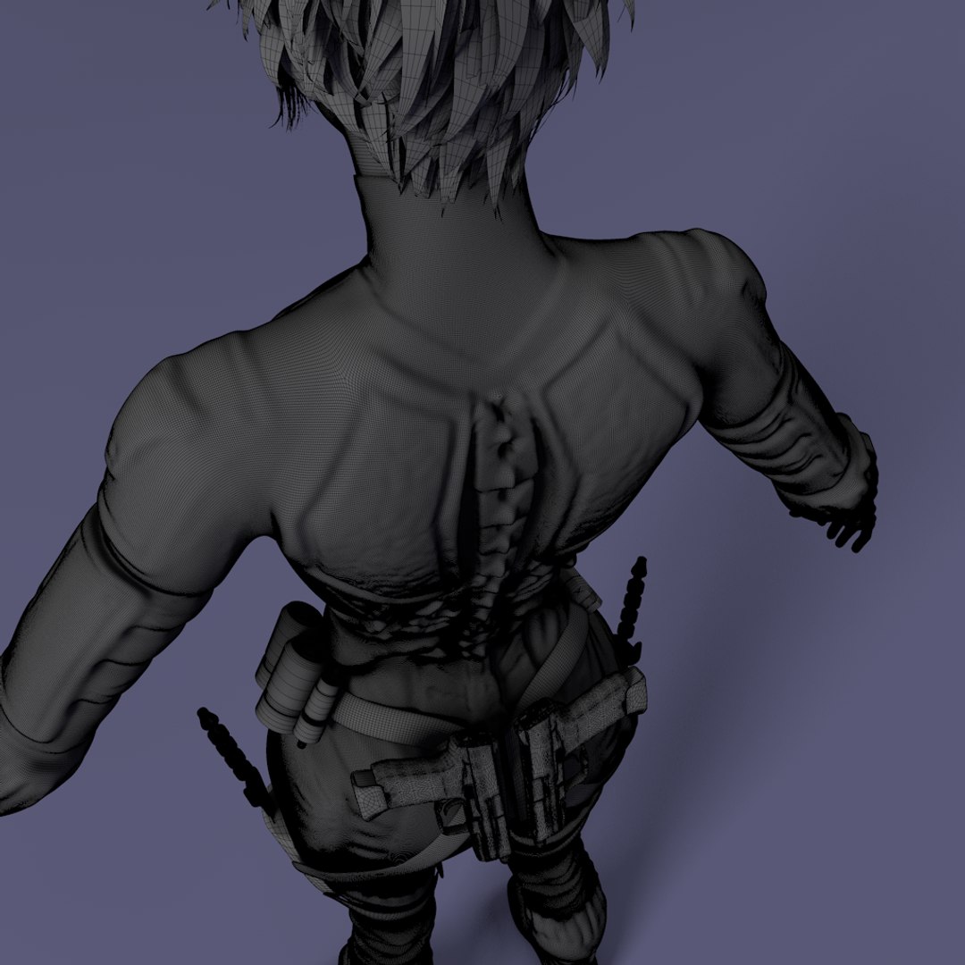 Action Woman Character 3D Model - TurboSquid 1593047