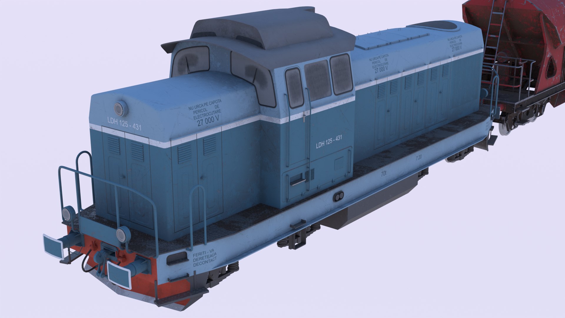 3D Cargo Train PBR - TurboSquid 2251958
