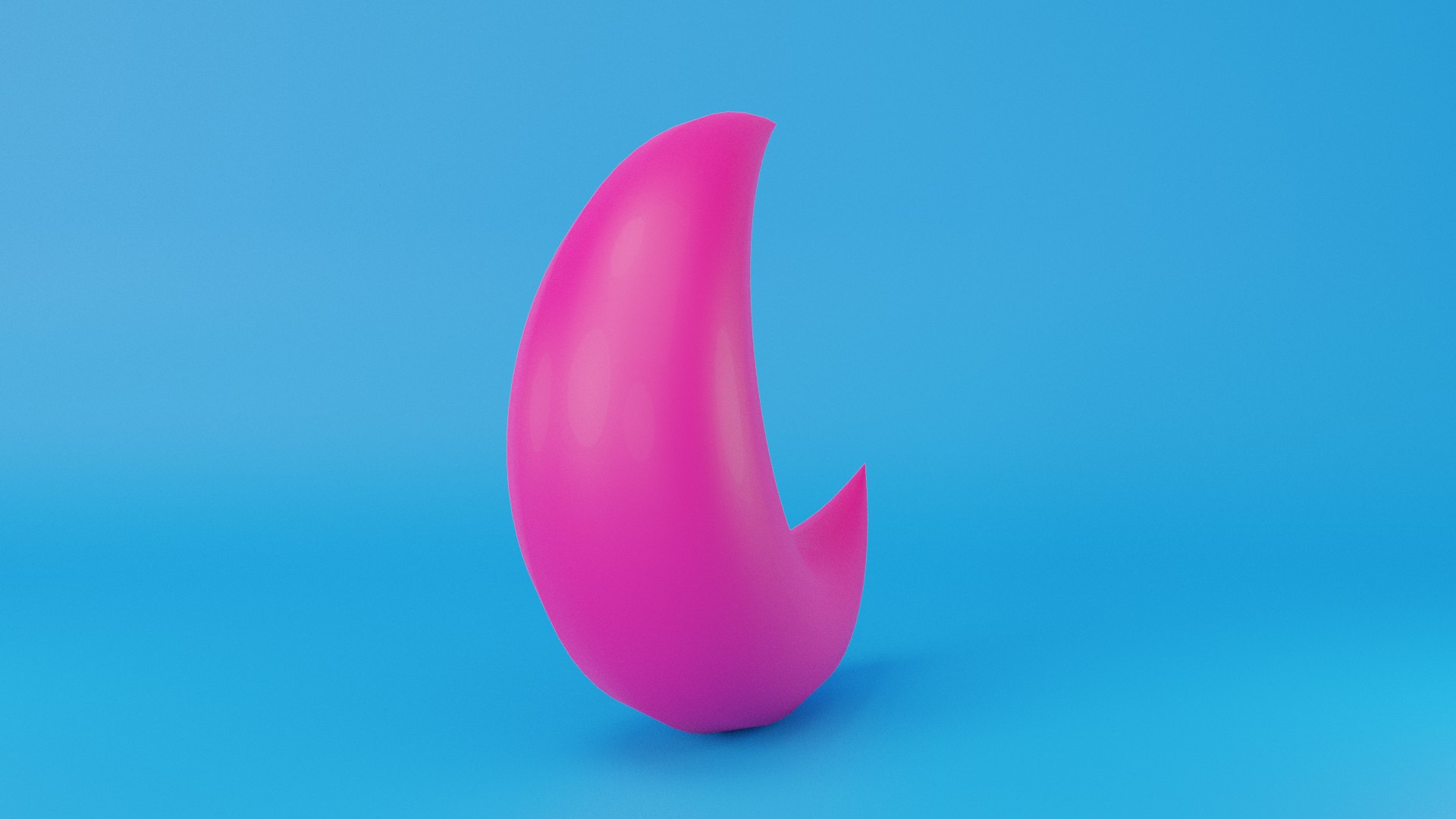 3D Model Pink Moon Icon - TurboSquid 2088641